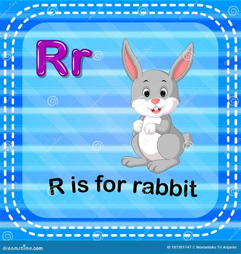 Letter R Rabbit Stock Illustrations 4017 Letter R Rabbit Stock