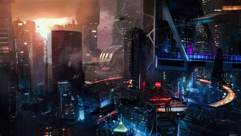 Cyberpunk Megacity 1920x1080 Rwallpaper