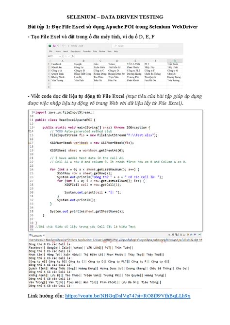 Selenium Th07 Ddt Selenium Data Driven Testing Bài Tập 1 Đọc File