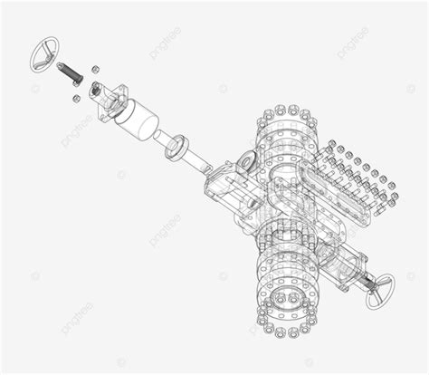Blowout Preventer Vector Rendering Of 3d Equipment Fuel Master Vector