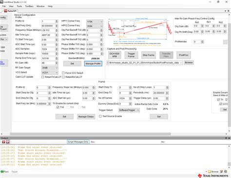 MMWAVE STUDIO IWR BOOST How Can I Alternate Between Chirp Up And Chirp Down Sensors