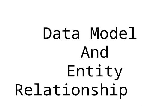 pptx data model and entity relationship dokumen tips