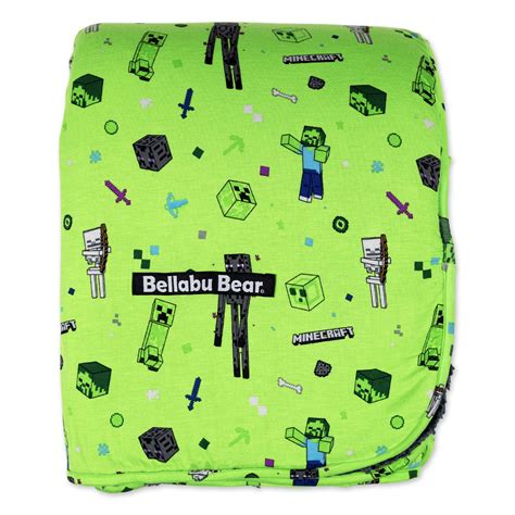 Cozy Up With Minecraft Mob Squad Bamboo Sherpa Blanket Soft And Warm Bellabu Bear