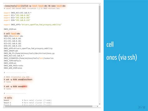Onos Cluster Experiment Speaker Deck