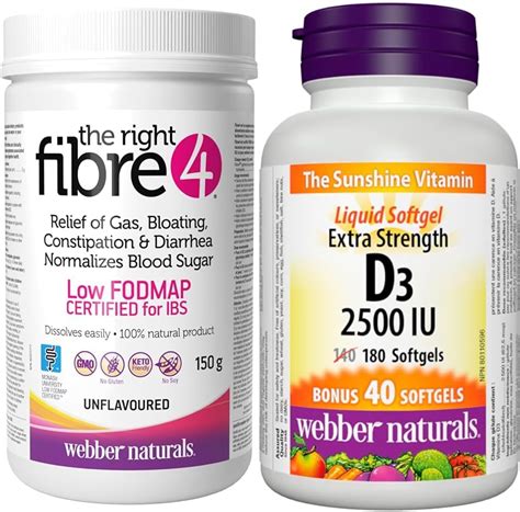 Webber Naturals The Right Fibre4 Ibs Intestinal Discomfort 150 G Unfl