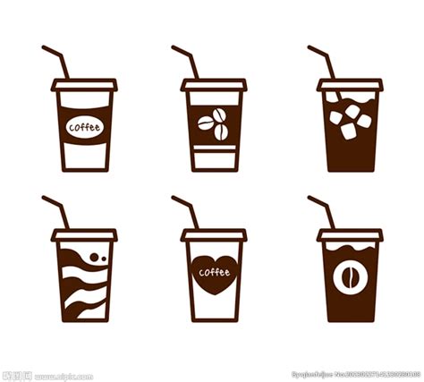 咖啡杯图标 花瓣网