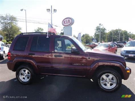 2003 Dark Garnet Red Pearl Jeep Liberty Limited 4x4 71227767 Photo 5