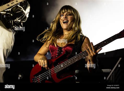 Victoria De Angelis Bassist Of Maneskin Band Performs Live On The