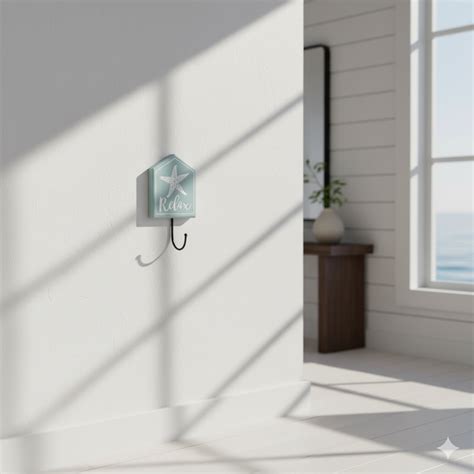 Relax Wall Hook Coastal Starfish Decorative Hanging Hook 106 X 6 X