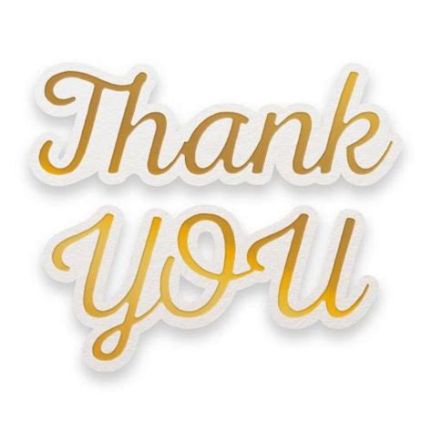 Couture Creations Sentiment Mini Dies 2pkg Thank You 19x19 Auzz