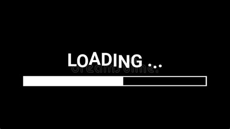 loading text animated loading bar waiting for process green screen shaking 4k stock video