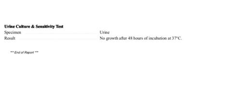 Pus Cells In Urine Lacking Growth On Culture Media Introduction