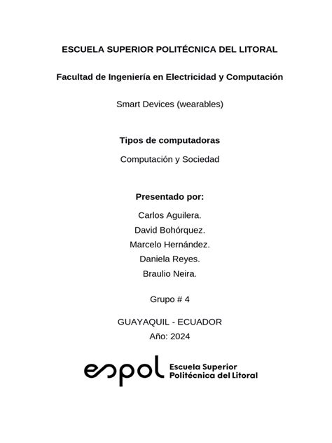 Tipos De Computadoras Pdf Tecnología Usable Inteligencia Artificial