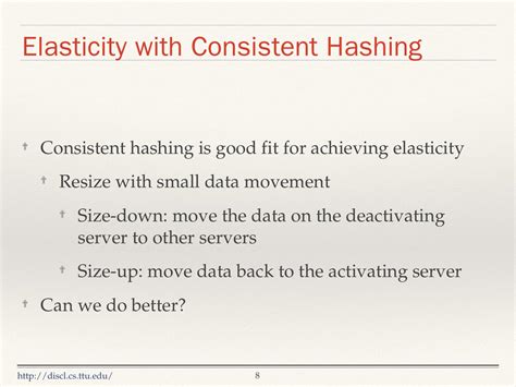 Elastic Consistent Hashing For Distributed Storage Systems Discl Ttu