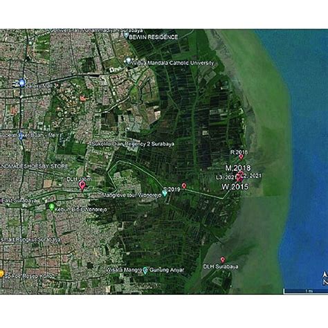 Map Of Sampling Location Water Sediment And Mangrove Download