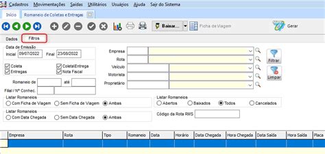 Tms Romaneio De Coletas E Entregas Invalid Column Name Cdsequencia