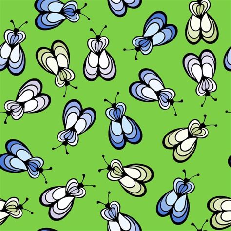 Premium Vector Fly Bug Insect Cartoon Illustration Vector Seamless