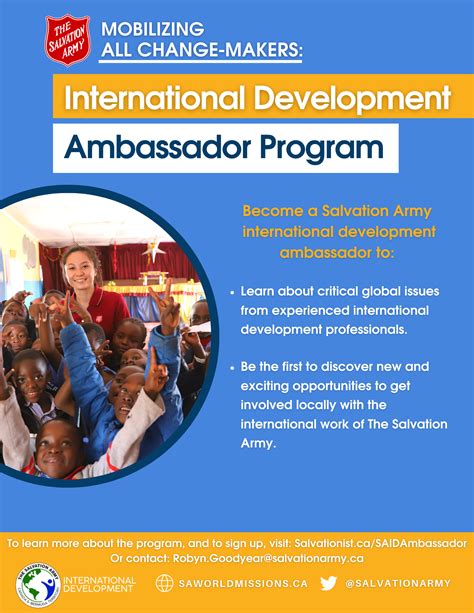 Ambassador Program Salvation Army Canada
