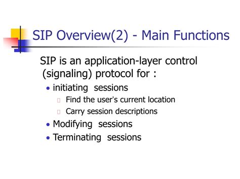PPT Comprehensive Guide To SIP Architecture Functions And Protocols PowerPoint Presentation