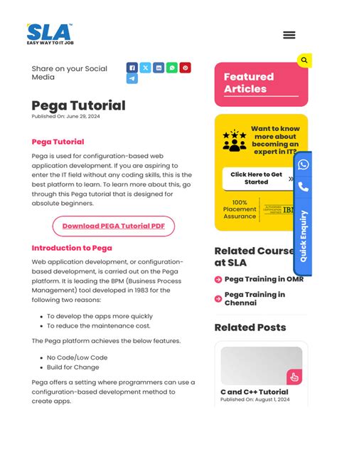 Pega Tutorial Pdf Database Index Business Process Management