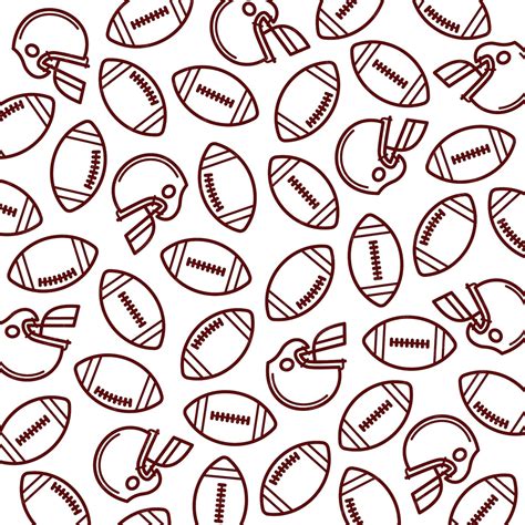 Premium Vector American Football Background Pattern Set Collection
