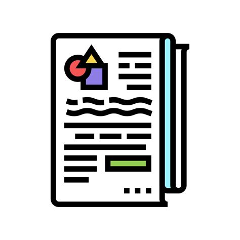 Abstract Report Color Icon Vector Illustration Vector Art At Vecteezy