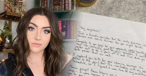 Mujer envía carta a sus vecinos para que dejen de tener sexo diario