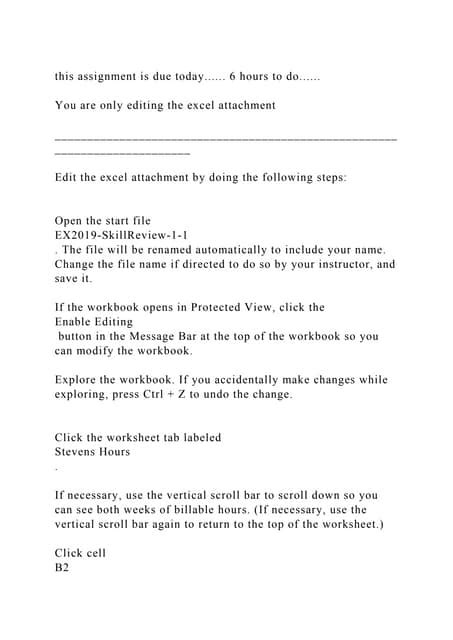 This Assignment Is Due Today 6 Hours To Do You Are Odocx