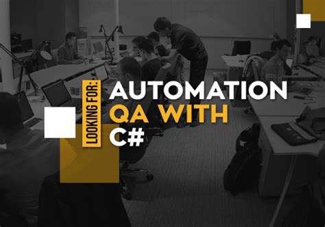 Looking For An Automation QA With C Talent Hunter IT Telecom Recruitment