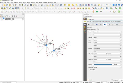 Qgis How To Label The Sum Of A Field In Another Layer Based On Proximity Geographic