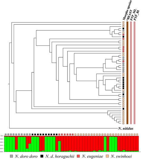 Multilocus Species Delimitation And Hybridization Test Of The Four