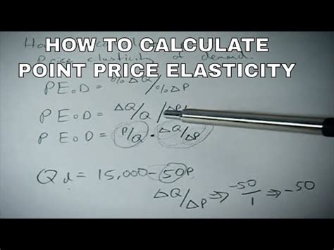 How To Calculate Point Price Elasticity Of Demand With Examples FreeEconHelp Com Learning