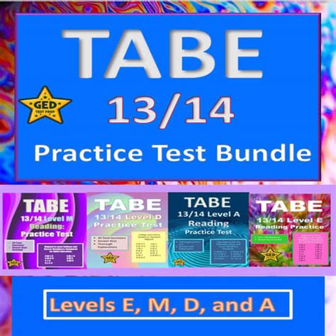 Tabe 13 14 Practice Test Bundle Levels E M D A Tpt