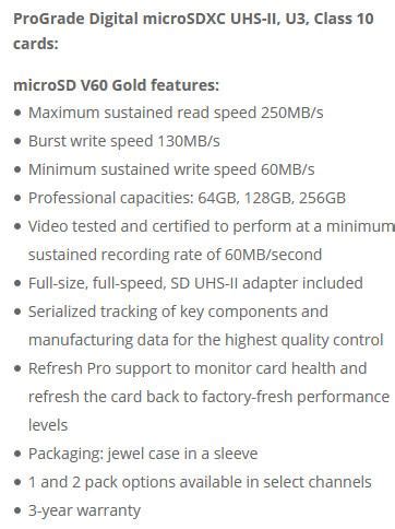 ProGrade Digital Improves MicroSD Line Of Memory Cards With 256GB Model StorageNewsletter