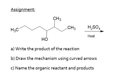 Solved Assignment A ﻿write The Product Of The Reactionb