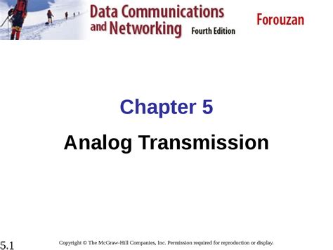 Data Communication Chapter 05 1 Slides Data Communication Systems