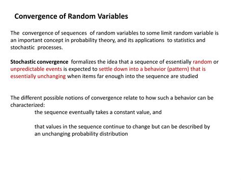 Statistical Convergence Pptx Physics Science