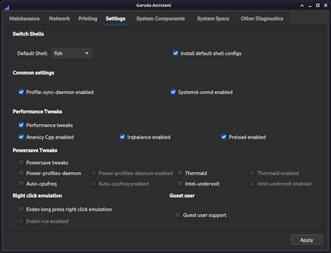 Garuda Assistant Missing Buttons Kde Garuda Linux Forum