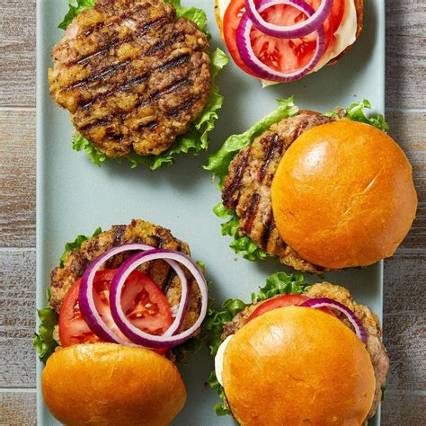 Beef And Pork Burgers Recipe