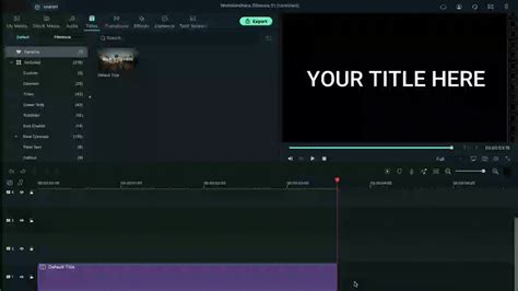 Make Falling Text Effect In Filmora