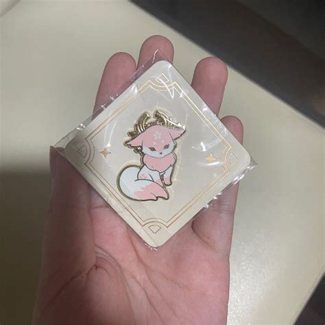 Yae Miko Metallic Enamel Pin Hobbies Toys Memorabilia Collectibles Vintage Collectibles