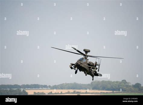British Army Boeing Apache Attack Helicopter Ah2 Ah64e Ah 64e Armyaircorp In Low Level Flight