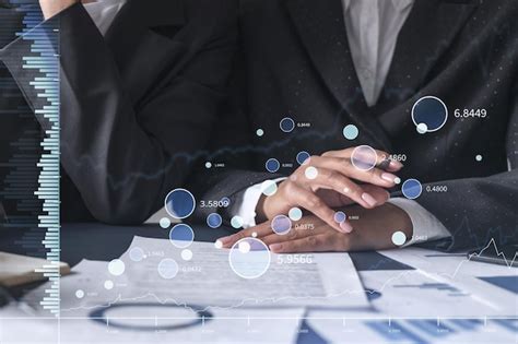 Premium Photo Two Traders Researching Historic Data To Predict Stock Market Behavior Women In