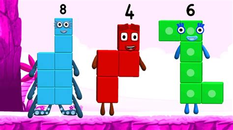 Numberblocks Learning Academy 84 Numberblocks 8 4 6 Numberblocks Magic Run Numberblocks