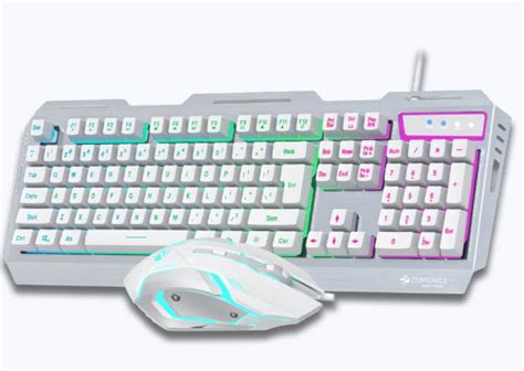 Zebronics Zeb Premium Gaming Keyboard And Mouse Combo Transformer White Silver Wired Usb Gaming