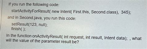 solved if you run the following code startactivityforresult