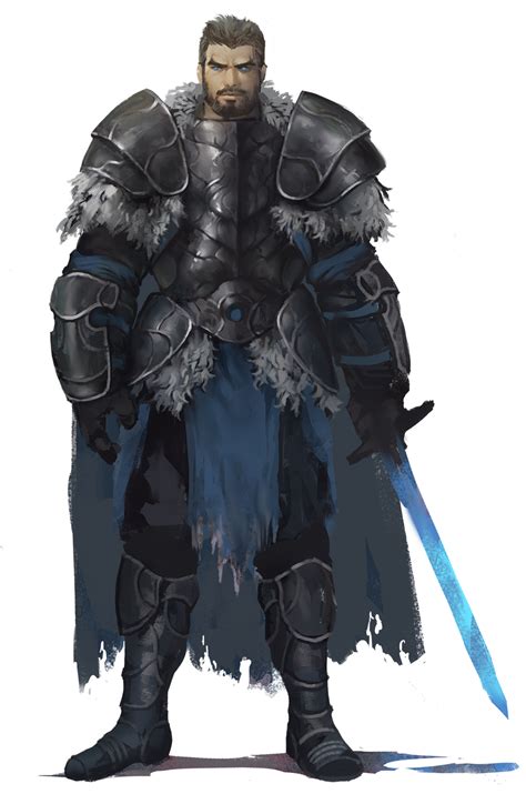 Dopey Dopq Original Highres 1boy Armor Armored Boots Beard