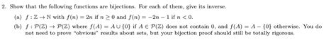 solved exercise ii for which of the following functions say