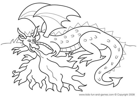 Dragon Coloring Pages Free Printable Breathing Fire Bernardropshepherd