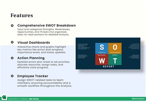 Swot Analysis Template Word Excel Pdf Templates